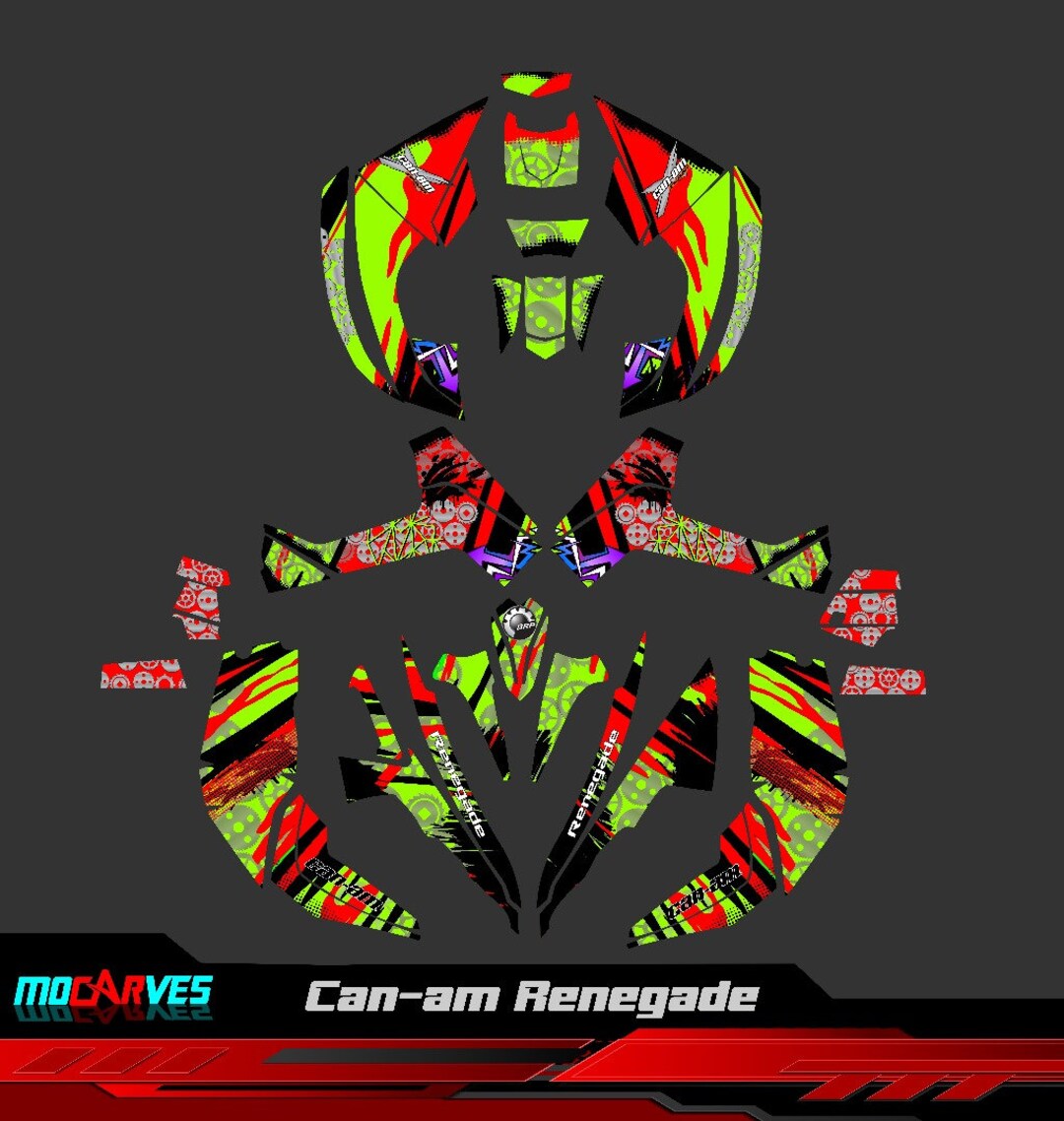 CAN-AM Renegade 500 800r 800x 1000 Graphics Kit Vinyl Renegade Stickers ...