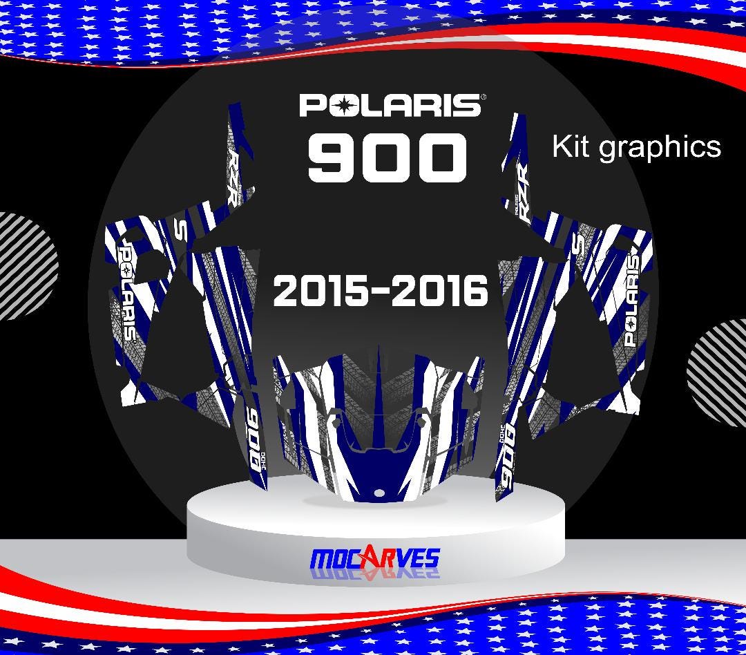 Fits Polaris RZR 900 Graphics Kit 2015 2016 Decals Stikers UTV Decals ...