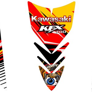 Kawasaki KFX 700 Full Graphics Kit Decals Stickers Atv Utv - Etsy