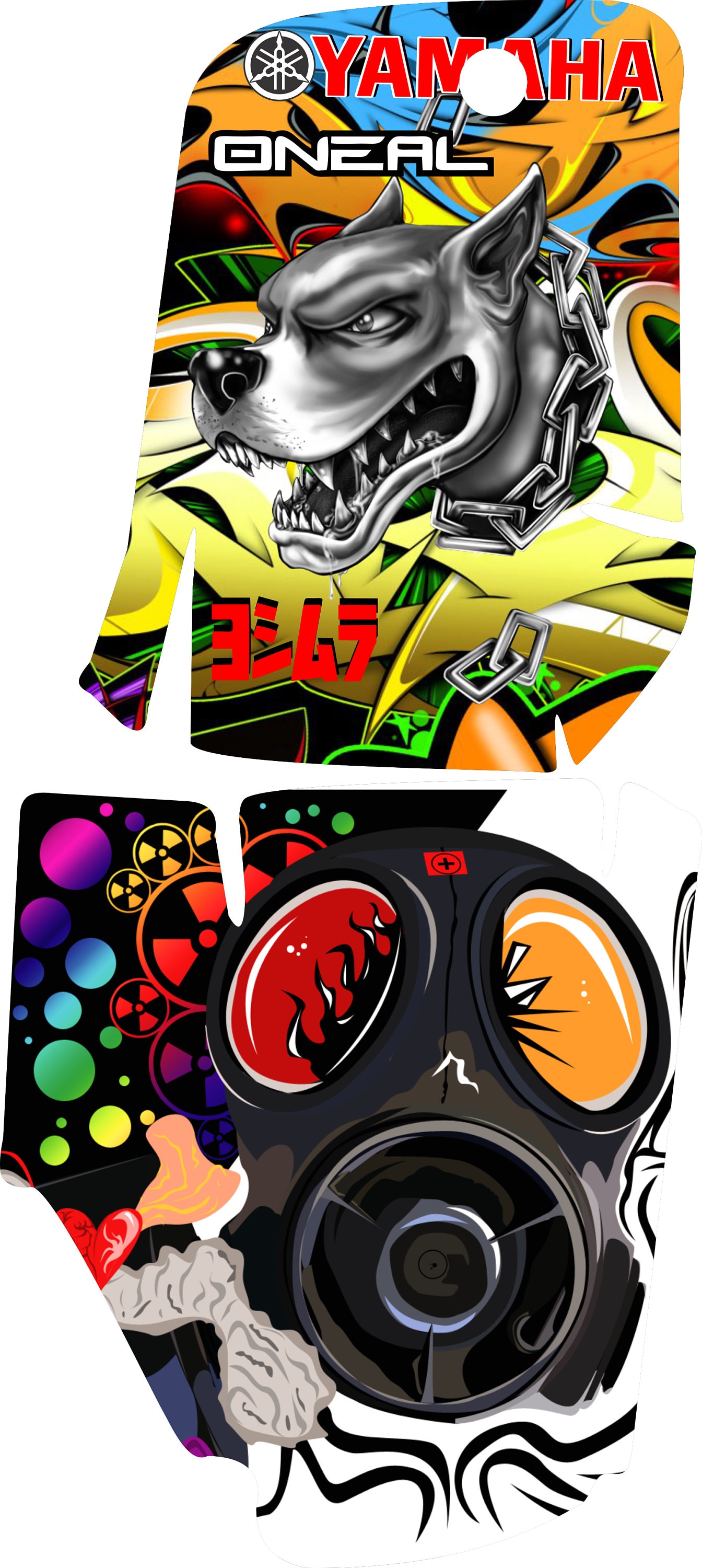 Yamaha Banshee 350 Full Graphics Kit Stickers Decals Atv - Etsy