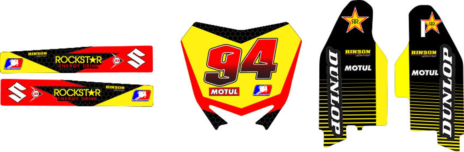 Suzuki Full Graphics RMZ 450 2017 Decals Stickers Kit Motocross - Etsy