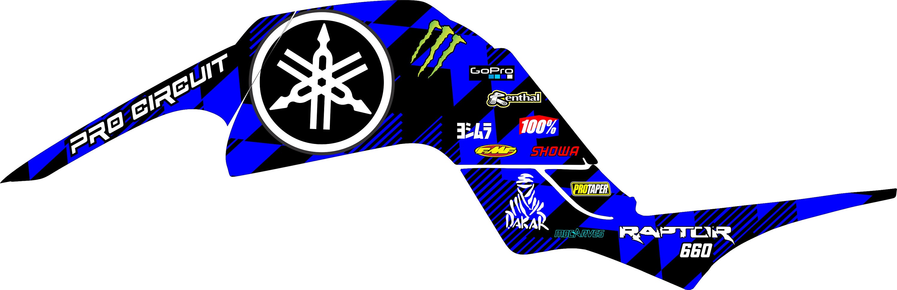 YAMAHA RAPTOR 660 660R Full Graphics Decals Stickers Kit Atv - Etsy