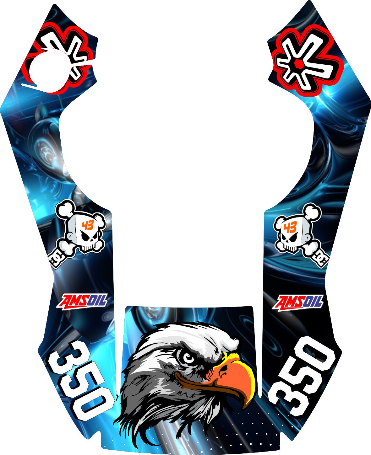 Yamaha Warrior 350 Full Graphics Kit Stickers Decals Atv - Etsy