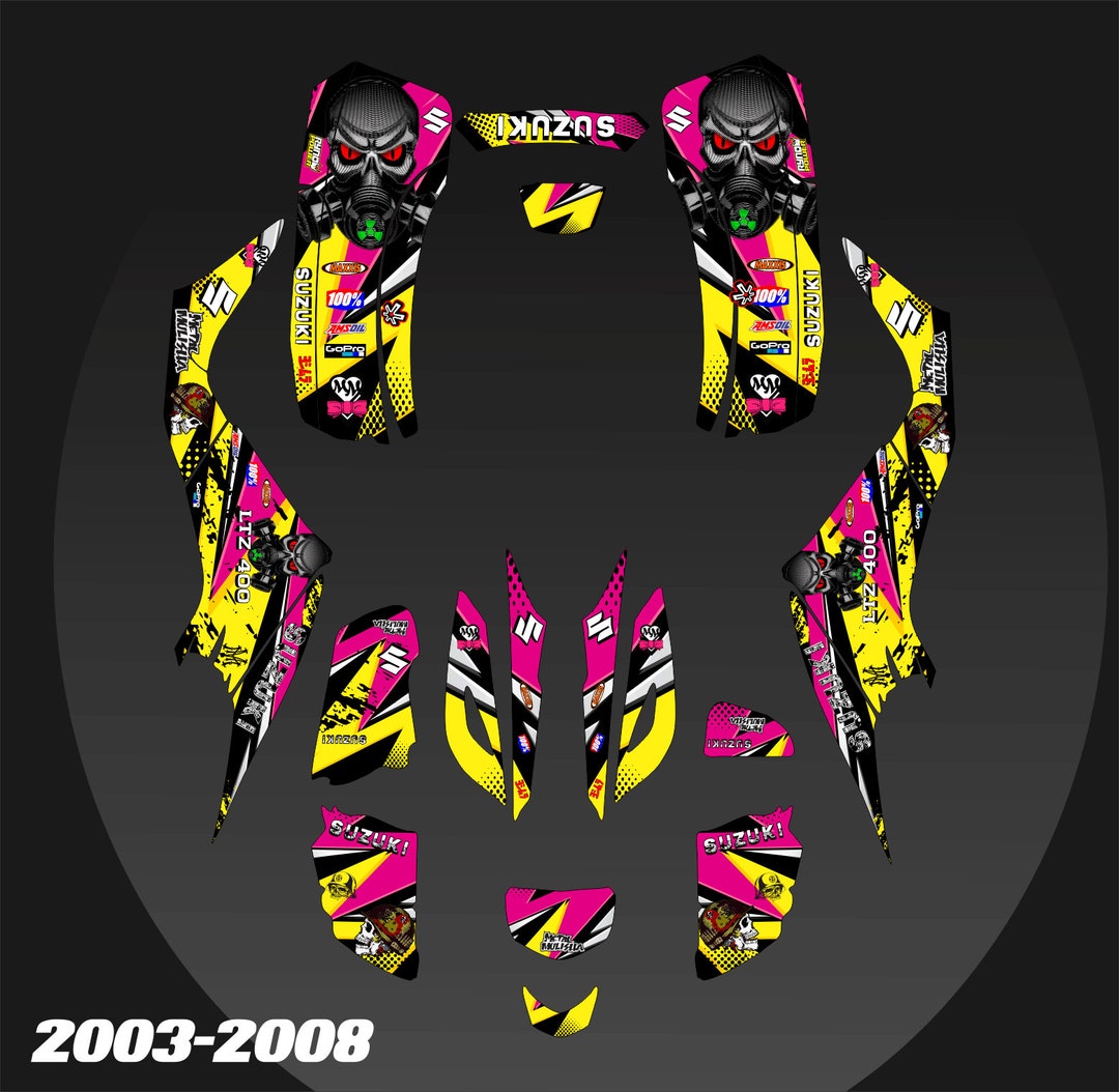 Suzuki LTZ 400 2003-2008 Graphics Kit Decals Stikers Ltz 400 Atv - Etsy