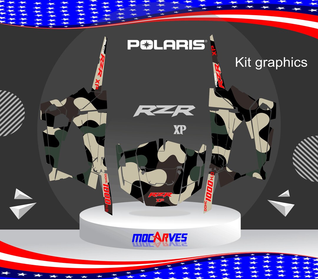 Fits Polaris RZR 1000xp Graphics Kit 2015 2016 2017 Decals Stikers UTV ...