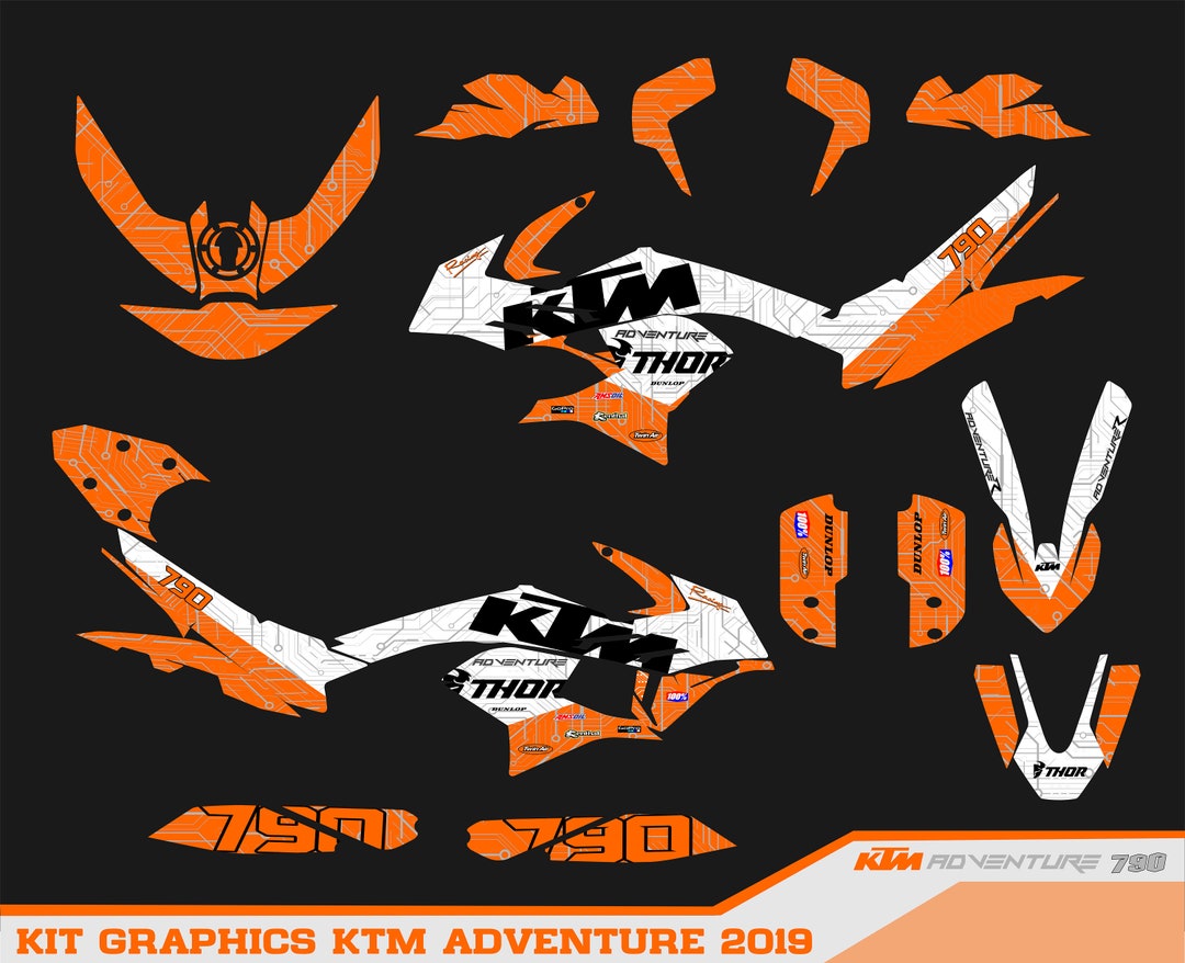 Ktm790 Full Graphics Kit 2019 Adventure Decals Stickers Motocross - Etsy
