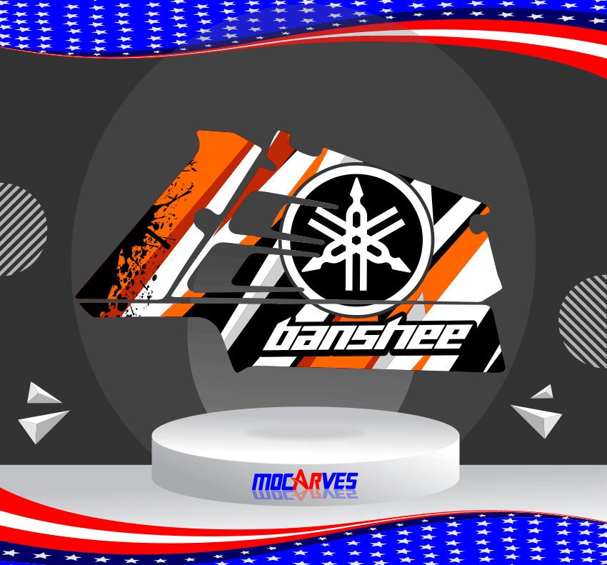 Yamaha Banshee 350 Full Graphics Kit Stickers Decals Atv - Etsy