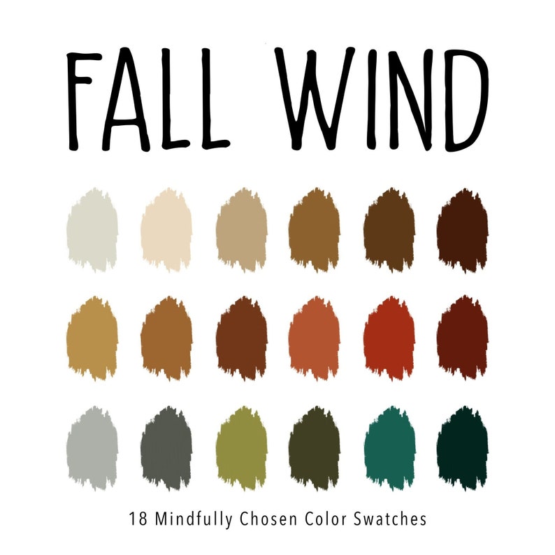 Fall Wind Procreate Palette - Etsy