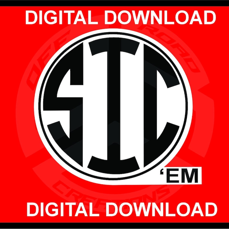 Georgia Bulldog Sic Em Svg - Etsy