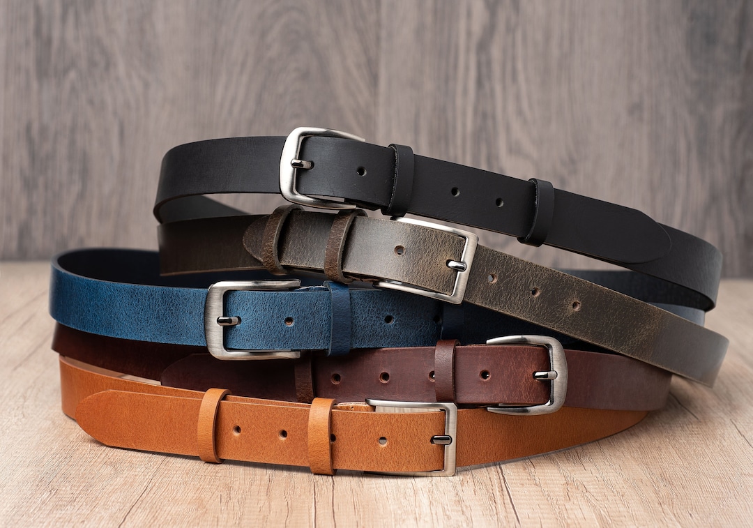 Handmade Genuine Leather Belt – Full Grain Classic Belt, Durable ...