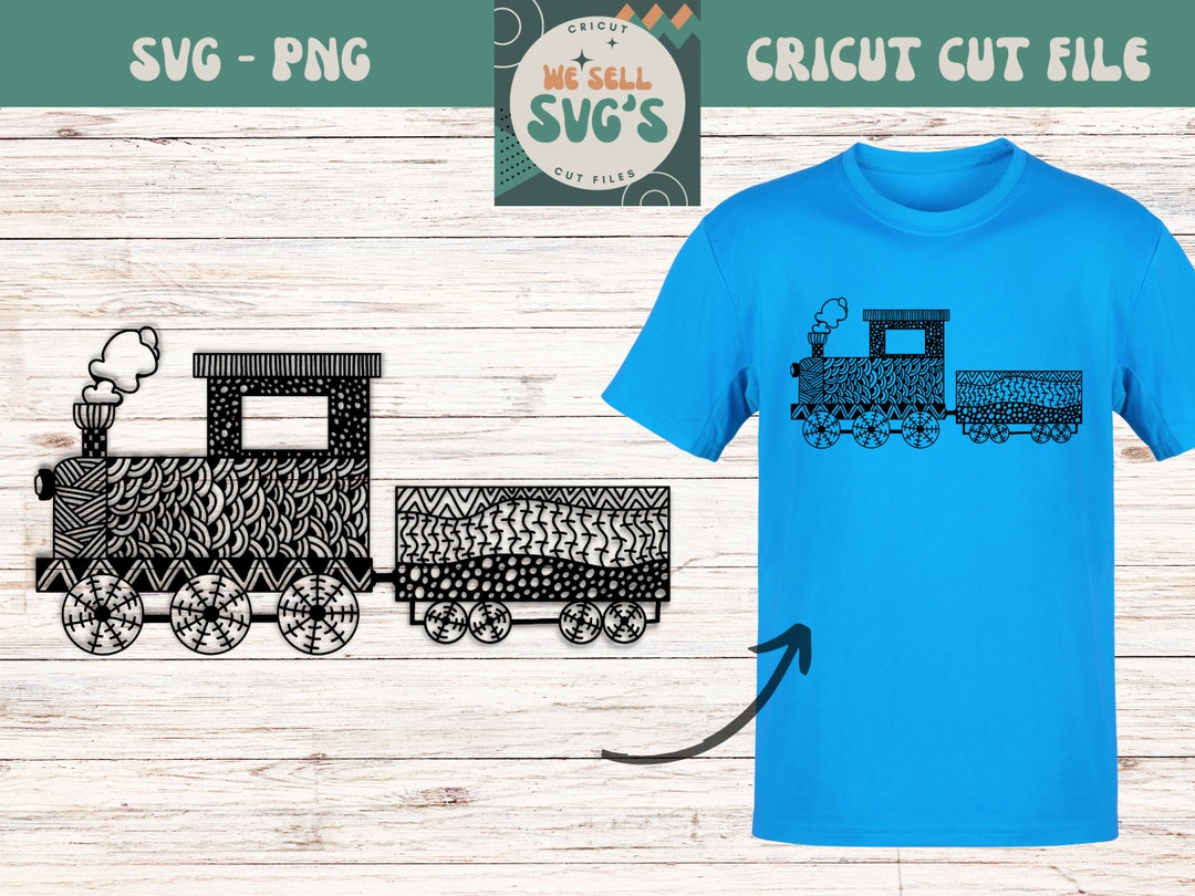 Train SVG Mandala Zentangle PNG, Vehicle Cricut Cut File, Steam Train ...