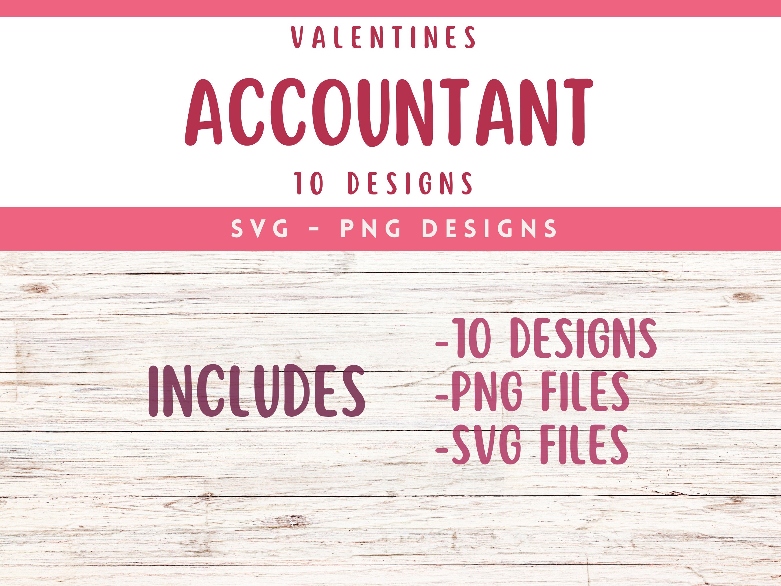 Accountant Valentines Day SVG Bundle, Valentine Shirt Files for Cricut ...