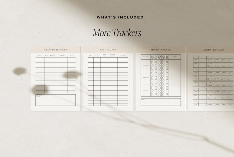 Printable Baby Log Book | DIY Baby Tracking Log Book | Feed Log ...