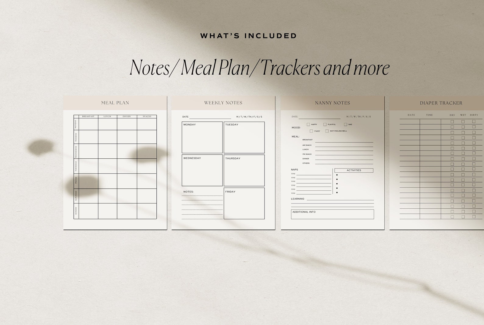 Printable Baby Log Book | DIY Baby Tracking Log Book | Feed Log ...