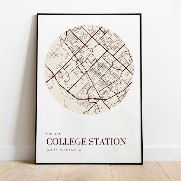 College Map - Etsy