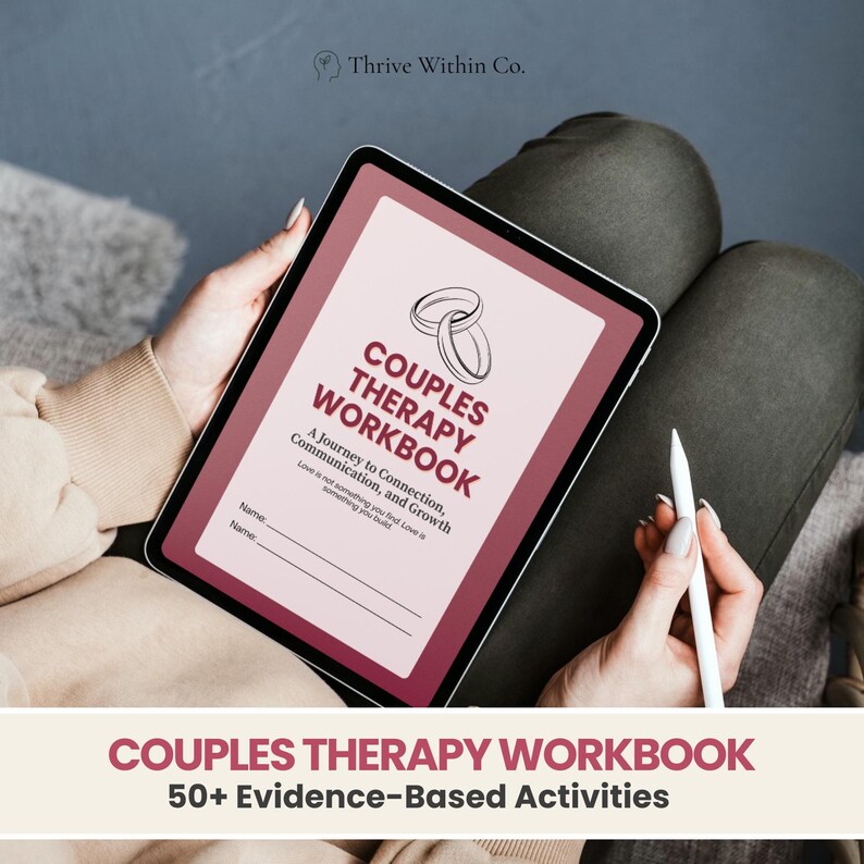 Maroon | Psychometrician Couples Therapy Workbook | 50+ Relationship ...