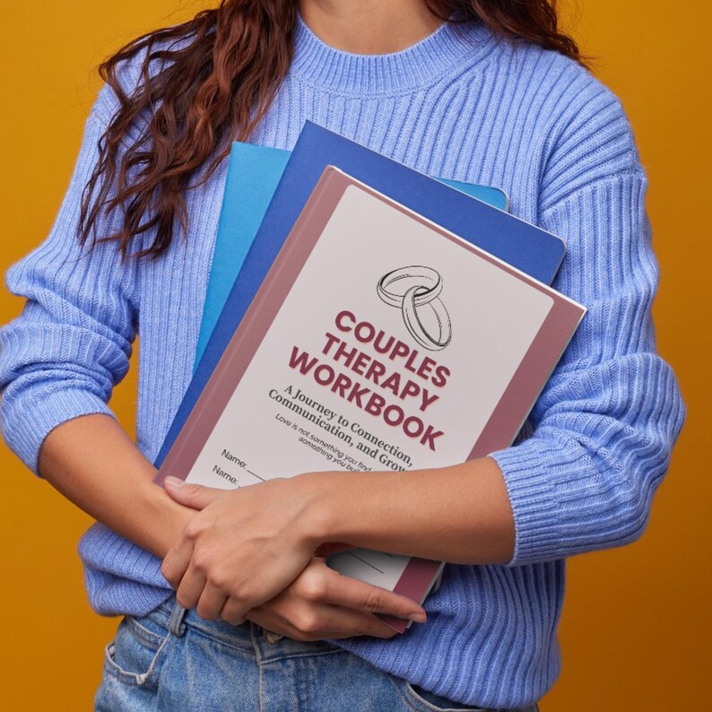 Maroon | Psychometrician Couples Therapy Workbook | 50+ Relationship ...