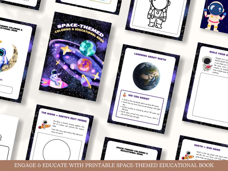 Outer Space Fun Facts & Solar System Activities Book Digital Download ...
