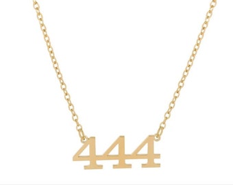 Angel Number Necklace, Sterling Number Necklace, Minimalist Necklace ...