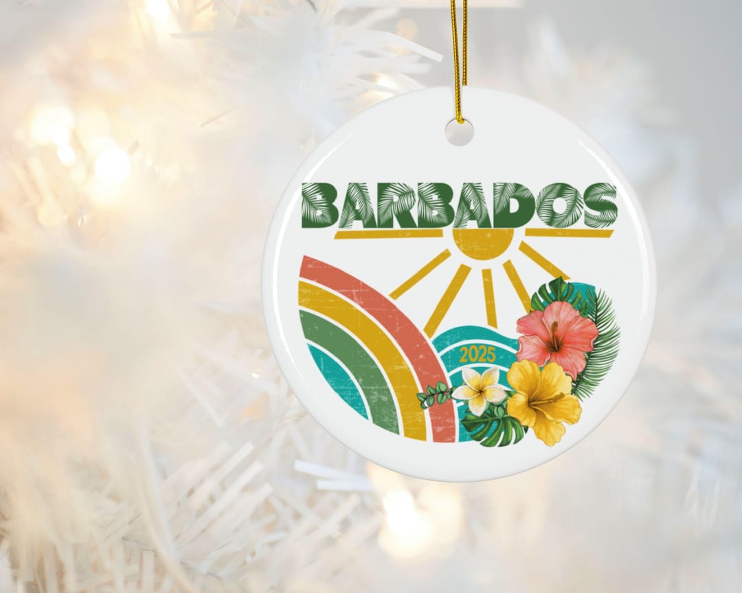 Barbados Christmas Ornament, Barbados Souvenir Gift, Cruise Memento ...