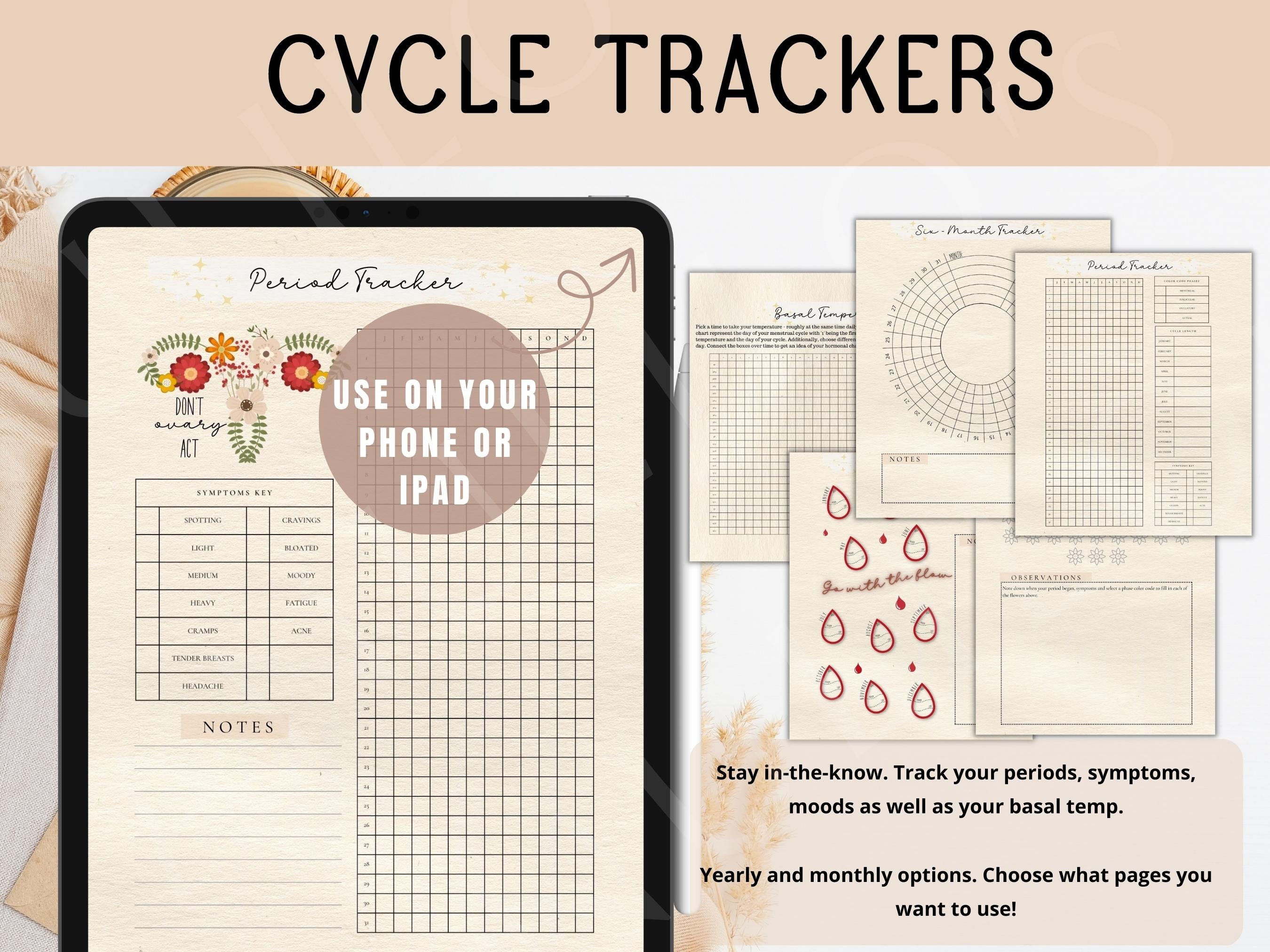 Period Tracker Menstrual Cycle Tracking Journal Woman's - Etsy