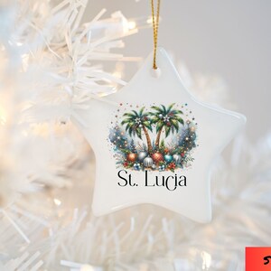 St Lucia Christmas Ornament, St.lucia Souvenir Gift,saint Lucia ...