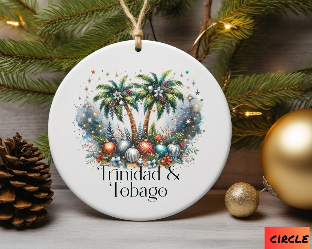 Trinidad & Tobago Christmas Ornament, Gift for Trinidadian Mom, Trini ...