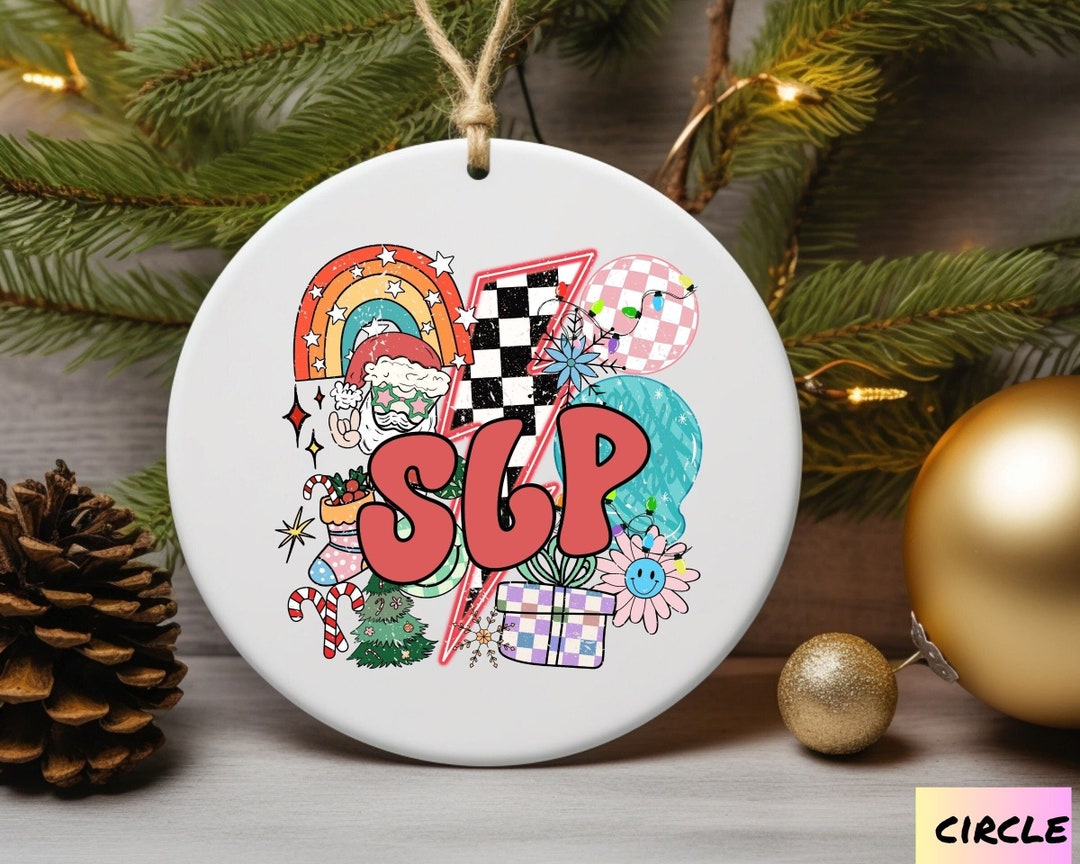Speech Language Pathologist Ornament, SLP Christmas Holiday Gifts ...