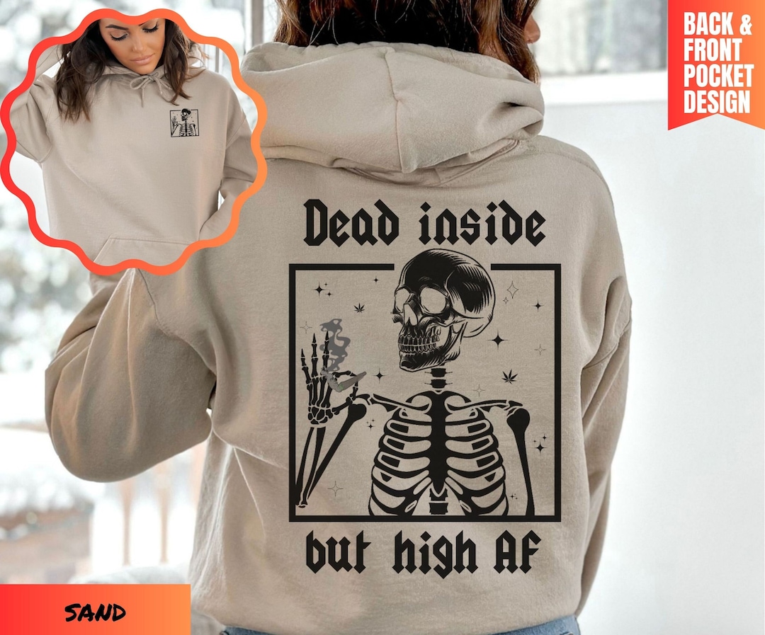 Weed Hoodie, Skeleton Stoner Sweatshirt, Unisex Weed Lover Hoodie ...