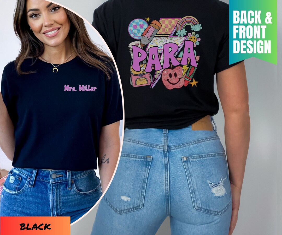 Personalized Paraprofessional Shirt, Para Tee, SPED Teacher Aide Gift ...