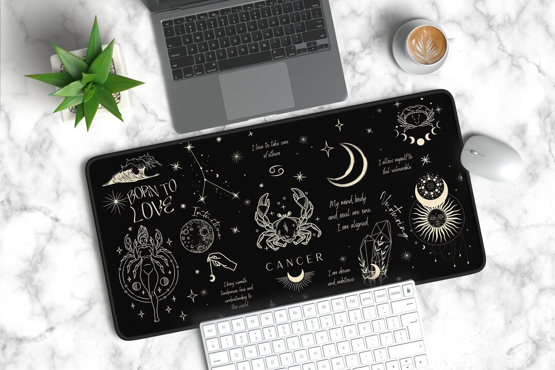 Cancer Zodiac Desk Mat, Constellation Workspace Décor, Astrology ...