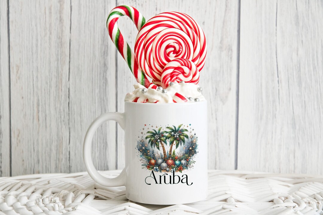 Aruba Christmas Coffee Mug, Gift for Aruban Mom, Destination Wedding ...