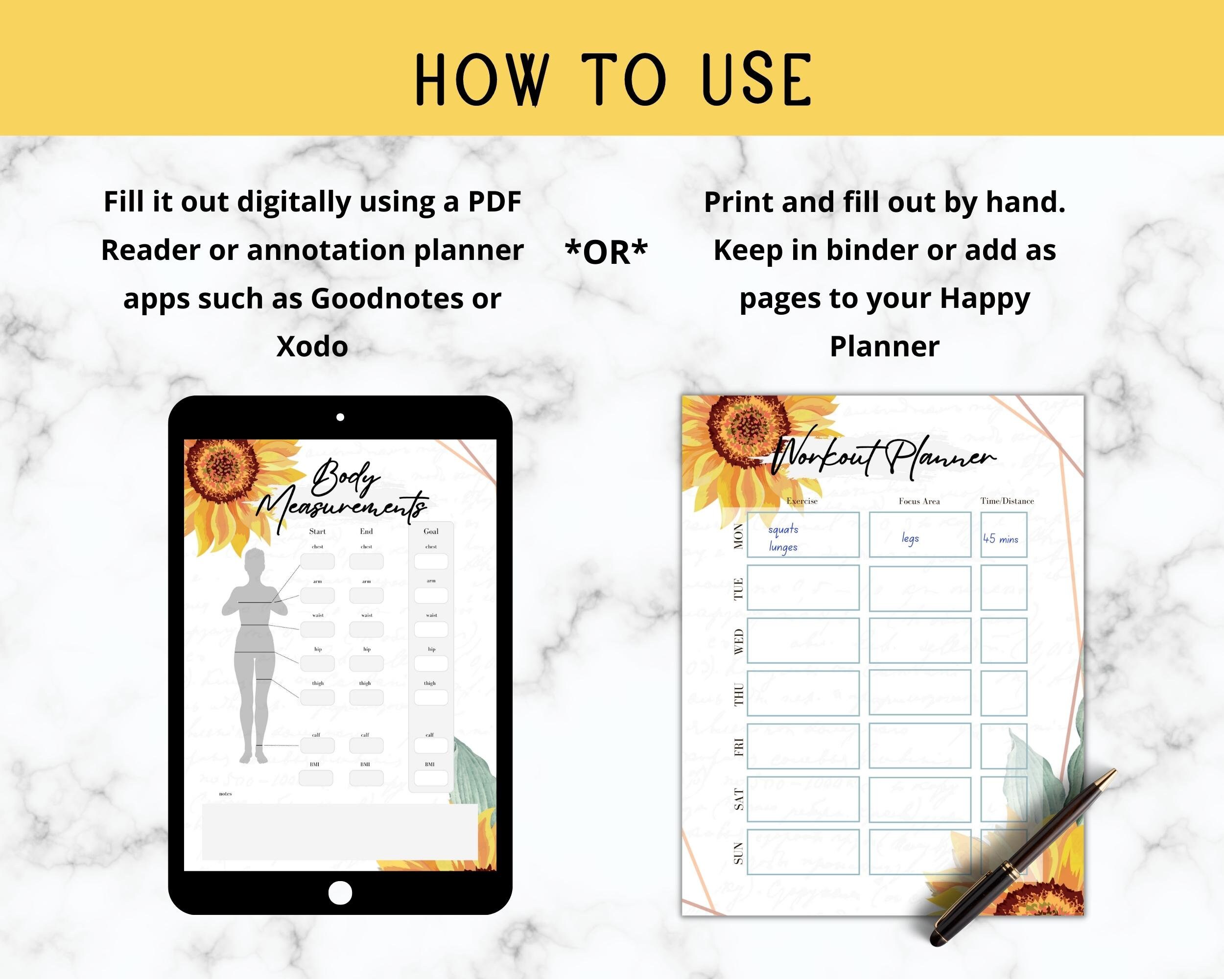 Yellow Weight Loss Tracker Plannerprintable Weight Loss - Etsy