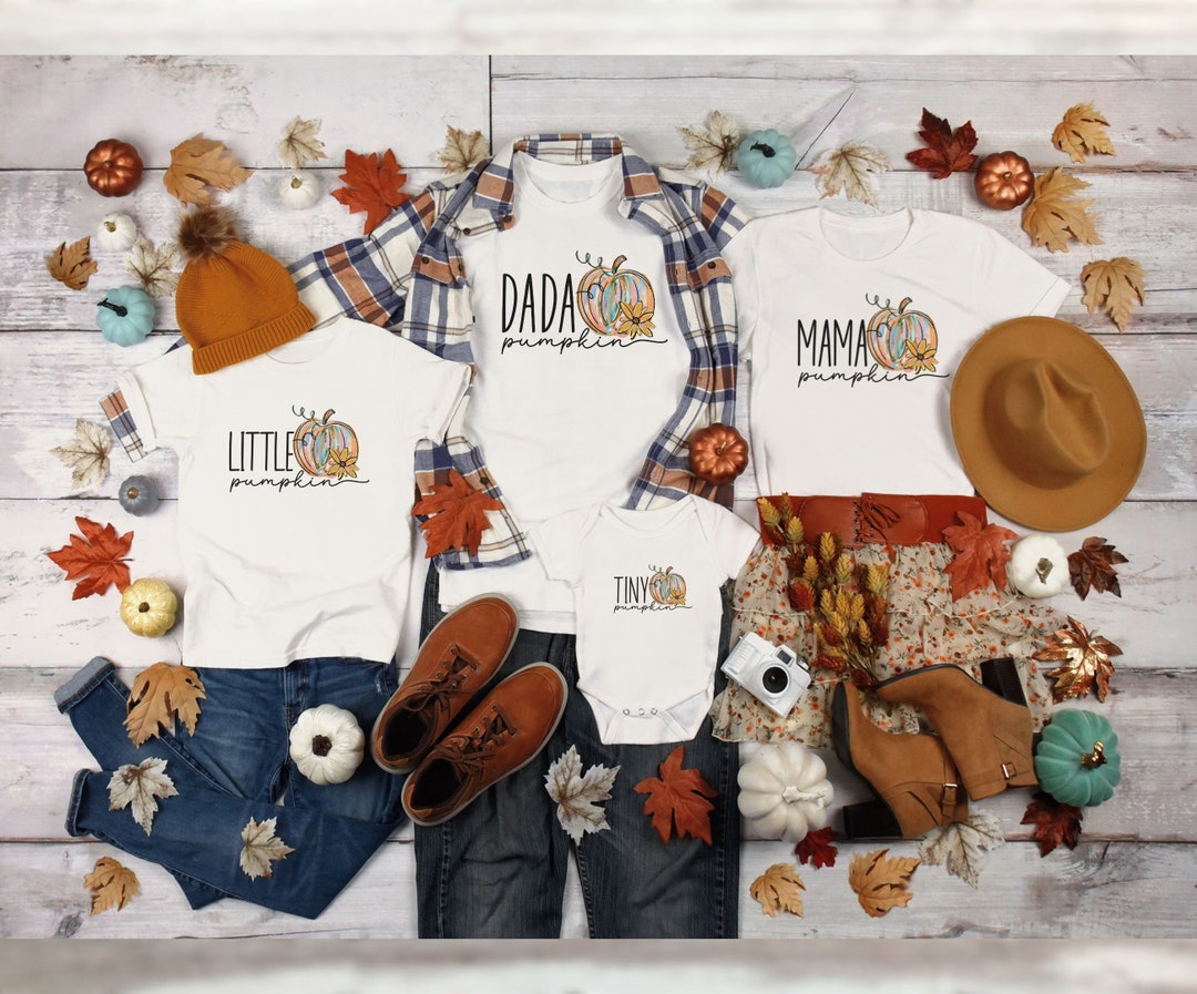 Matching Family Pumpkin Shirts, Fall Mommy and Me Outfit, Mother Son ...