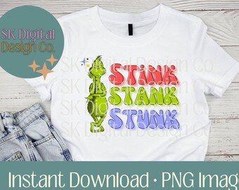 STINK STANK STUNK Grinch Hat Sublimation Jpeg Png Svg File - Etsy