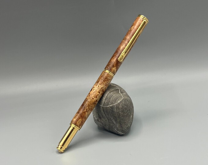 Artisan Spalted Pecan Burl Fountain Pen - Etsy