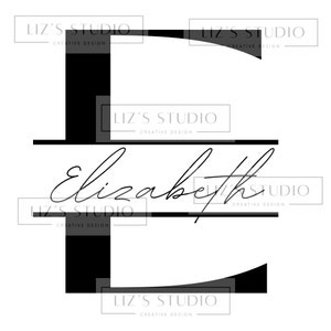 Split Monogram SVG Alphabet Cricut or Silhouette 26 - Etsy