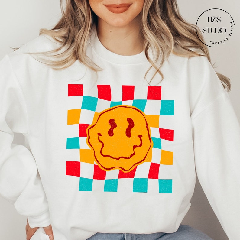 Retro Smiley Png Smiley Face Png Retro Sublimation Design - Etsy