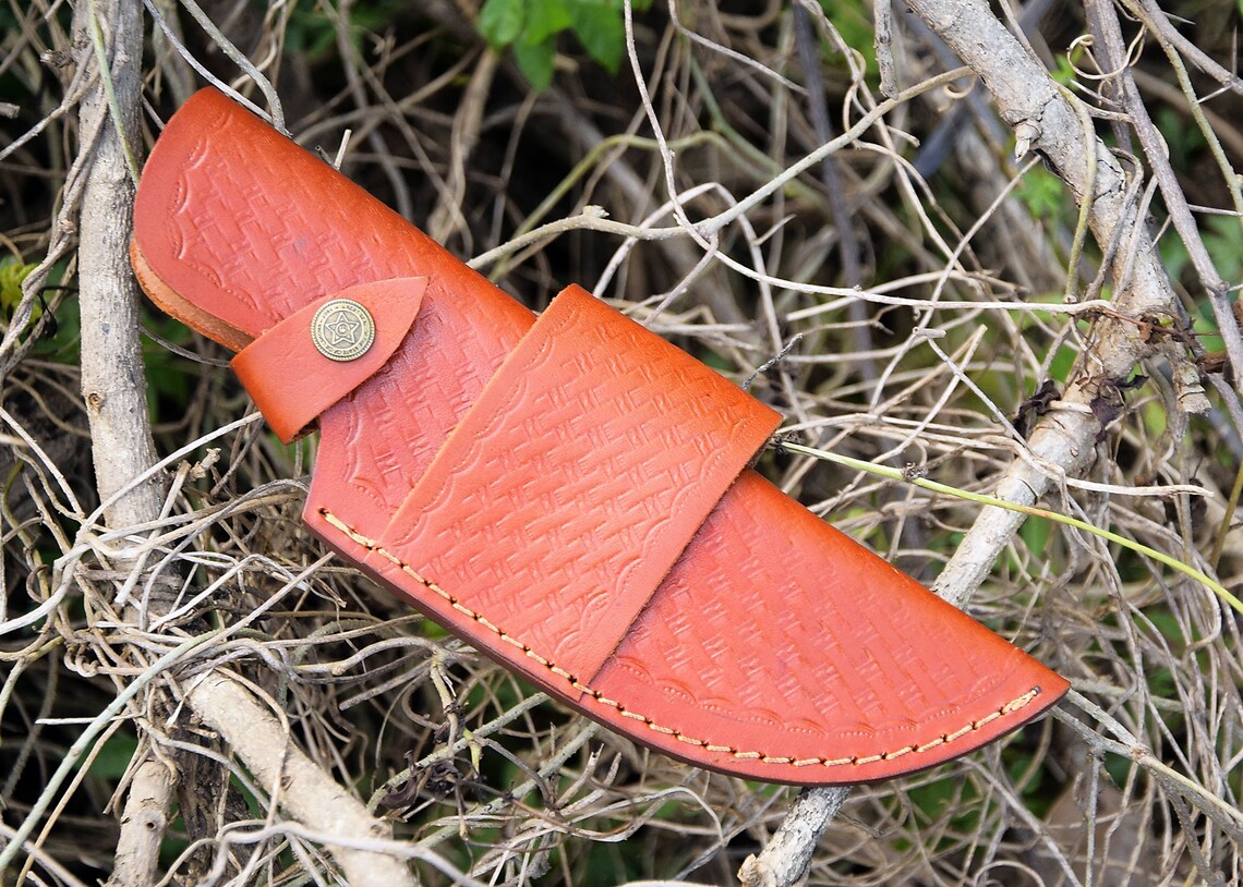 Custom Handmade Leather Sheath Knife Gift for Her Clip Point Knife ...