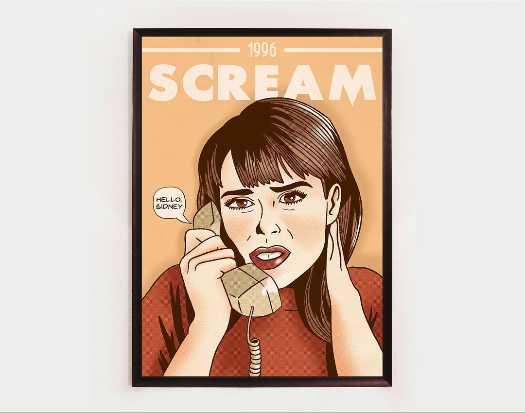 Scream Comic Book Poster Horror Film Inspired - Etsy