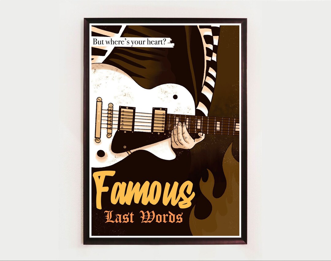 Famous Last Words Comic Book Poster My Chemical Romance Inspired - Etsy