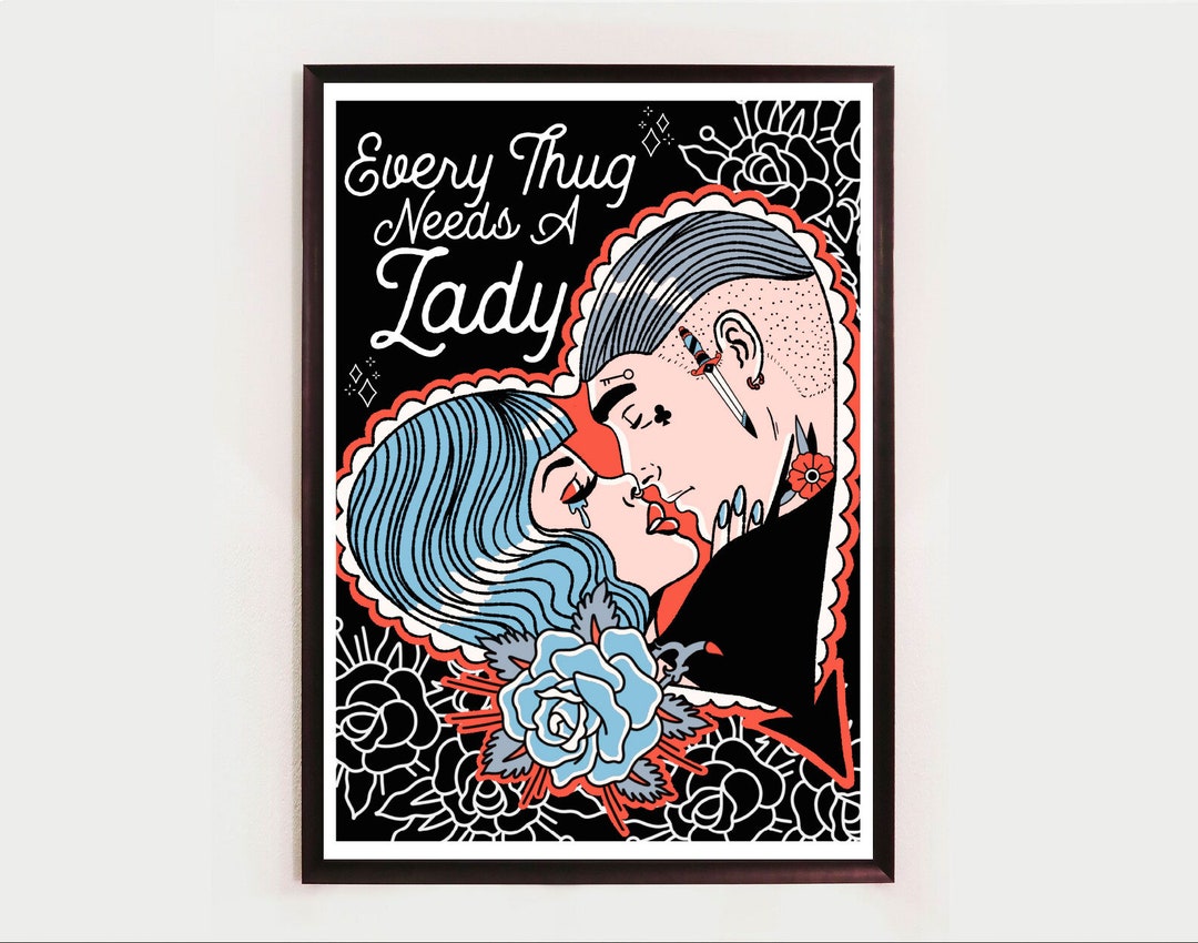 Every Thug Needs a Lady Comic Book Poster Alkaline Trio Inspired - Etsy