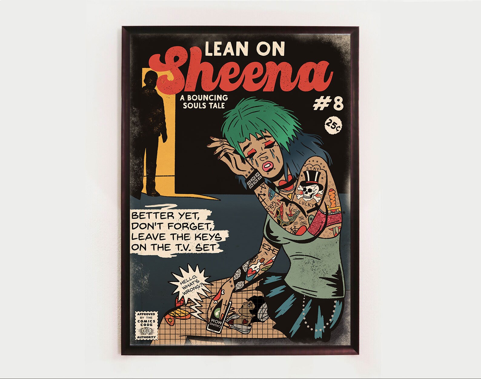 Lean on Sheena Comic Book Poster Bouncing Souls Inspired - Etsy