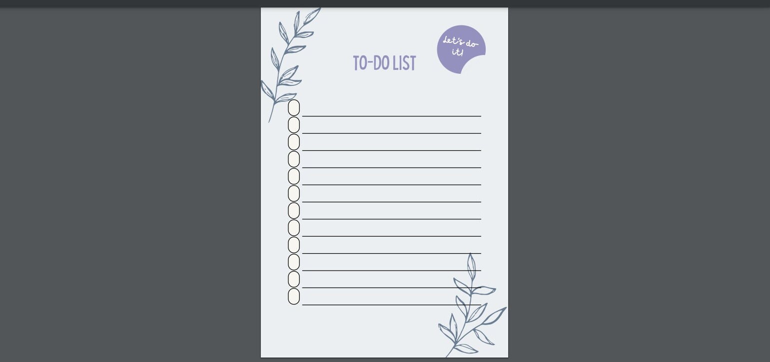 Minimal to Do List Printable, Simple Task List Template, Planner ...