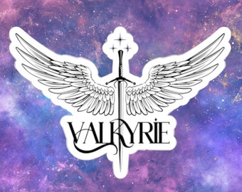 Valkyrie Sticker, ACOTAR Matte Vinyl Laptop Decal, A Court of Thorns ...