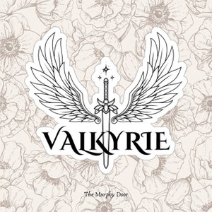Valkyrie Sticker, ACOTAR Matte Vinyl Laptop Decal, A Court of Thorns ...