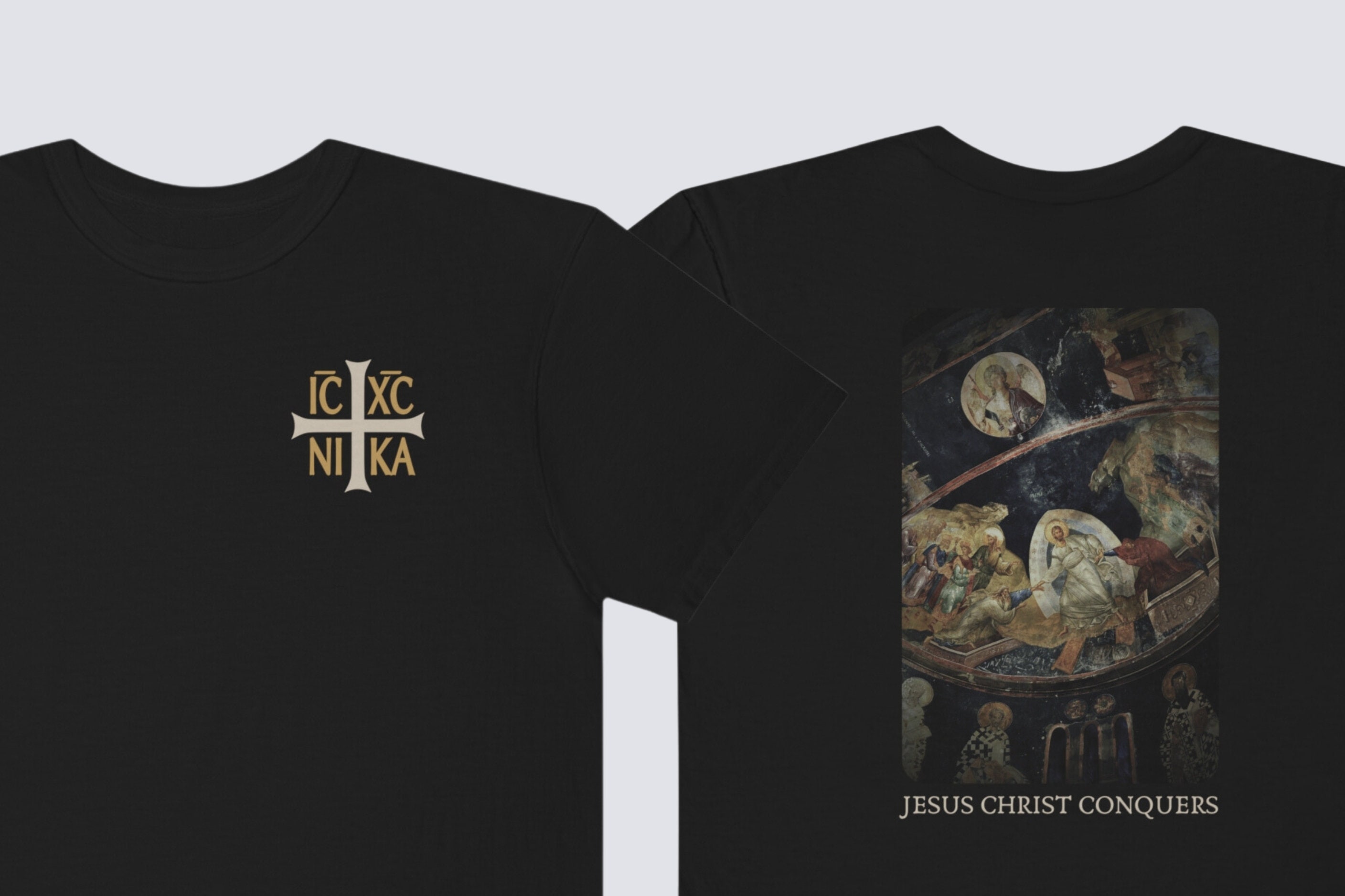 Jesus Christ Conquers Unisex Tshirt, Orthodox Icon Shirt, Christ's ...