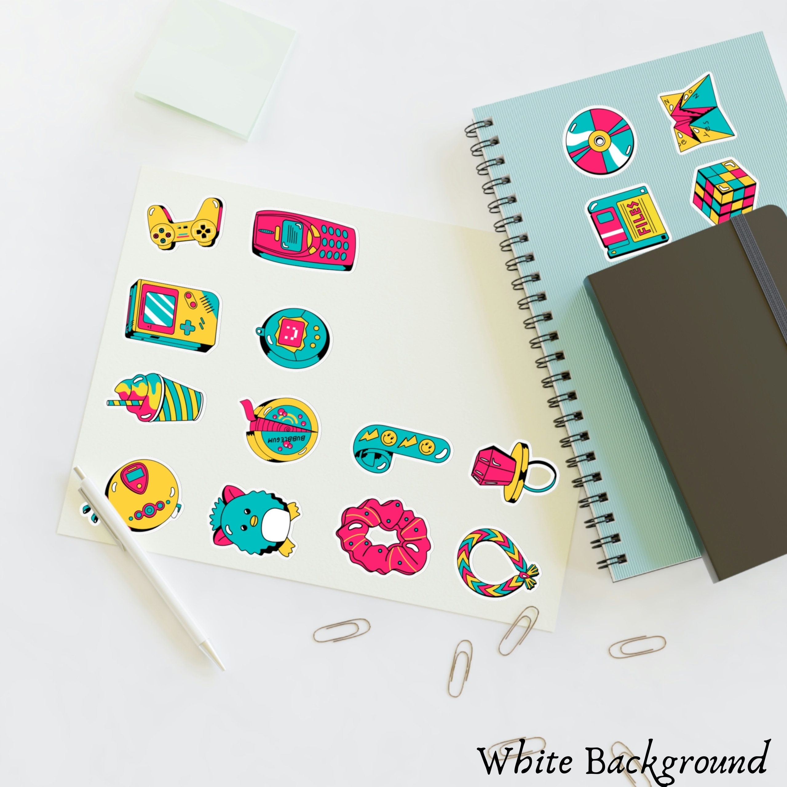 90s Retro Aesthetic Sticker Sheet VSCO Y2K Nostalgic Laptop - Etsy