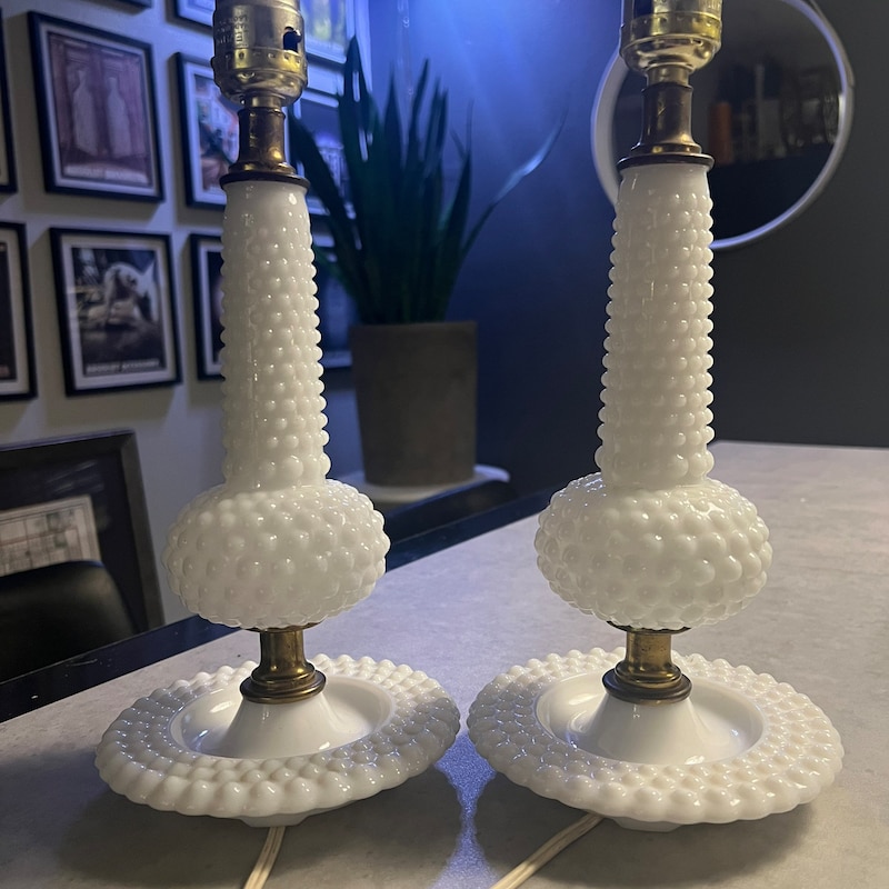 Milkglass Fenton Hobnail - Etsy