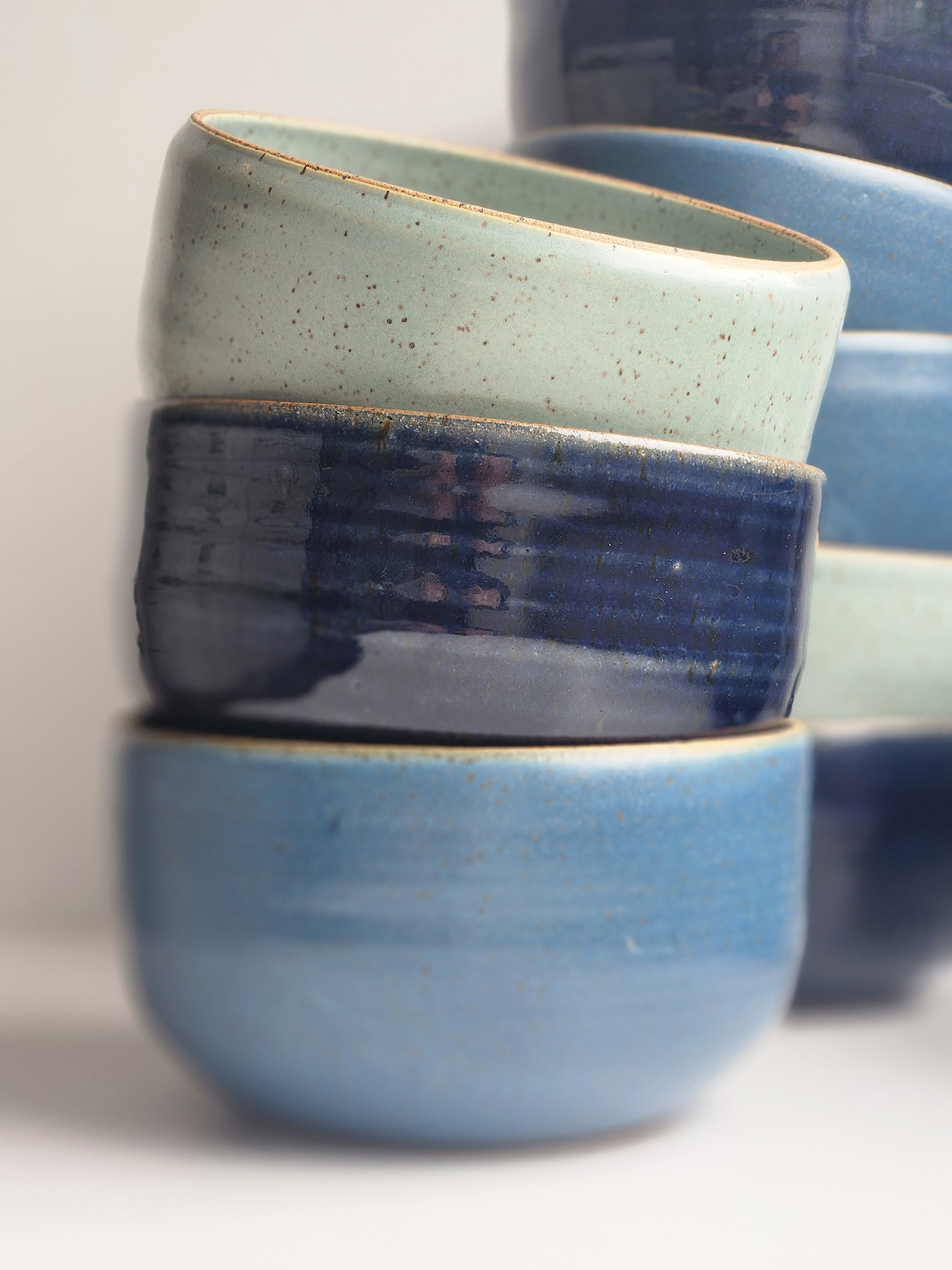Shades of Blue Deep Soup Salad Cereal Ramen Bowl - Etsy